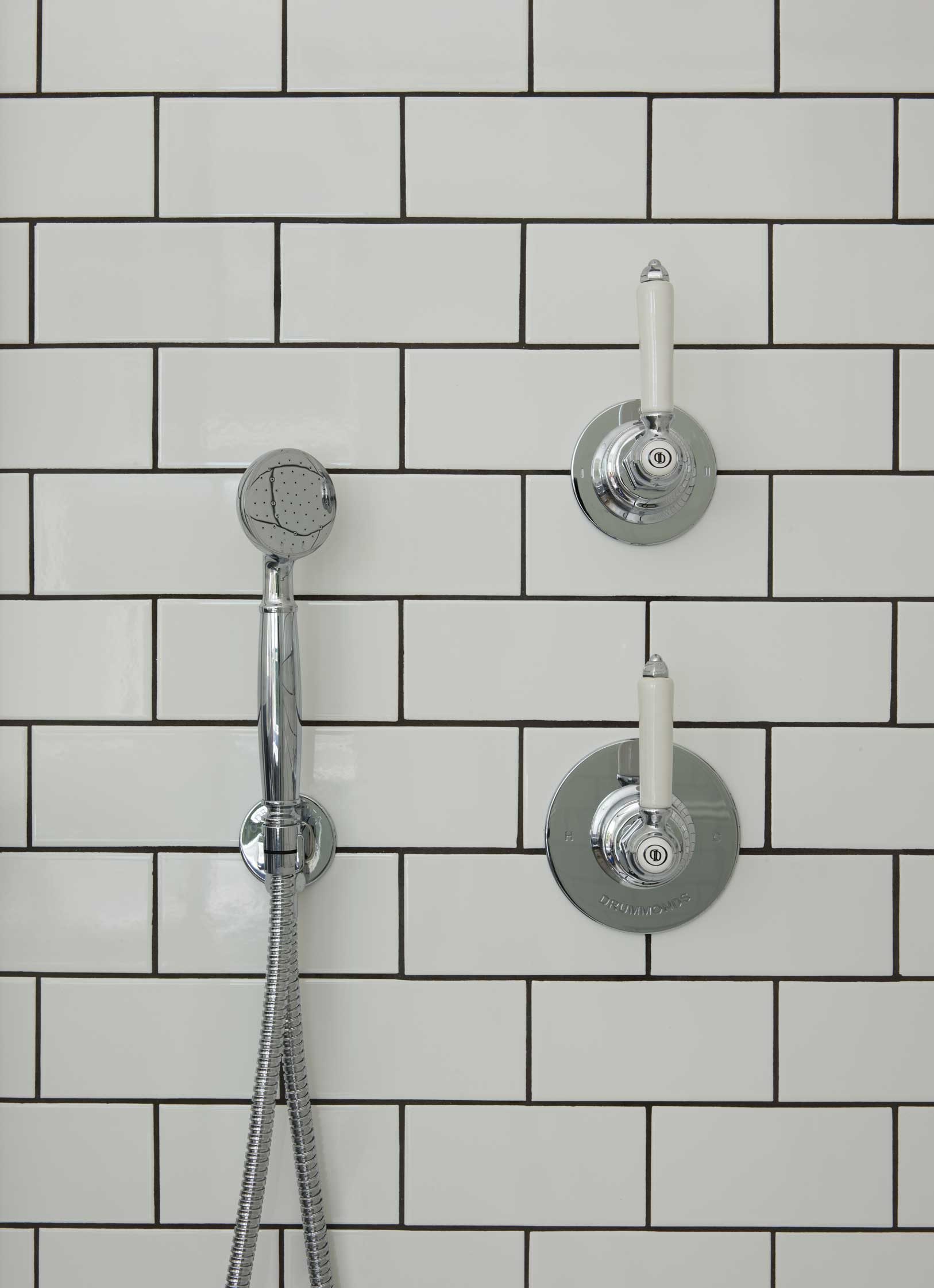 The Grand Hand Shower & Wall Bracket - Drummonds Bathrooms