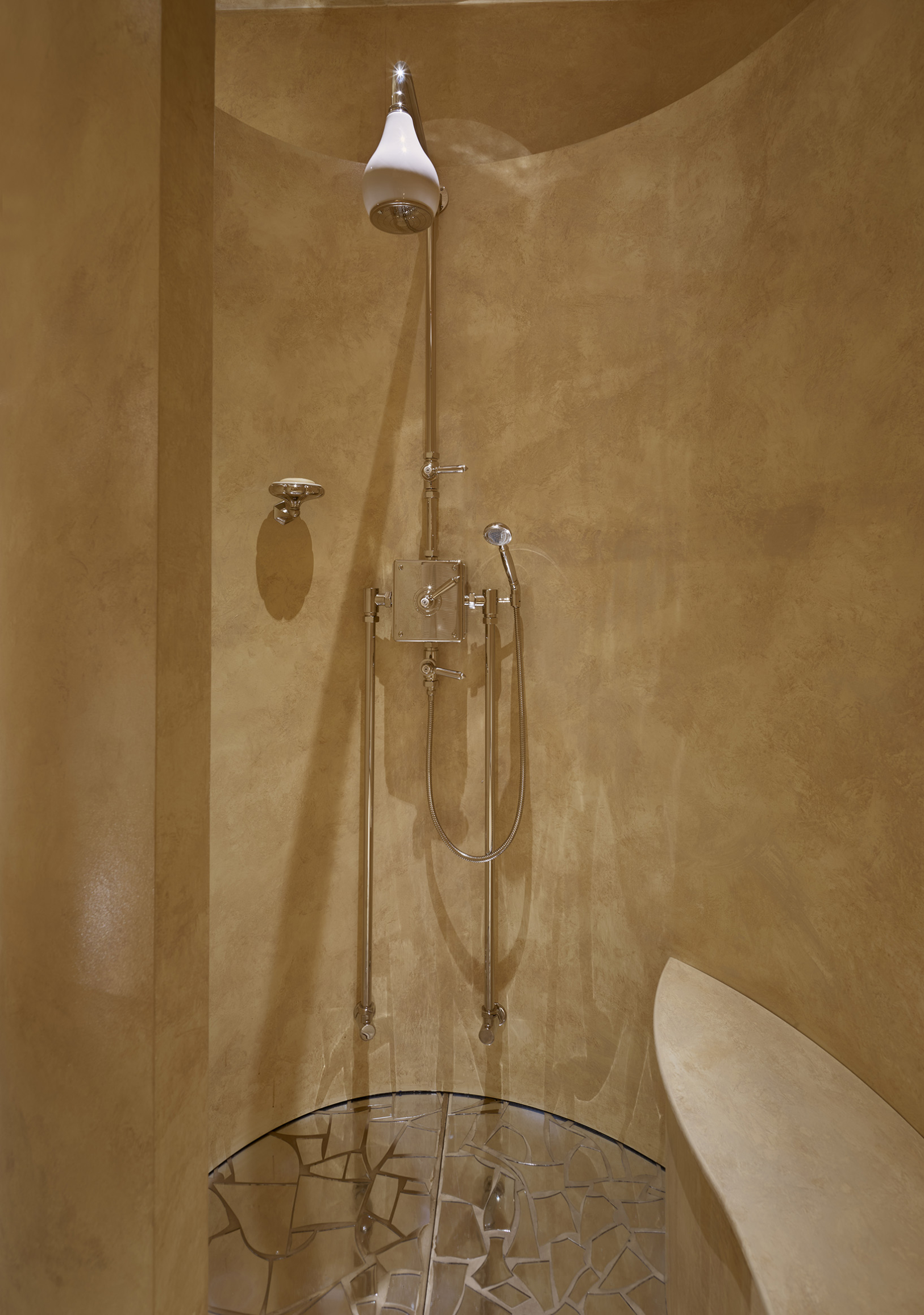Ceramic Tear Drop Shower Rose - Drummonds Bathrooms