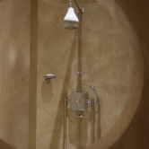 Ceramic Tear Drop Shower Rose - Drummonds Bathrooms