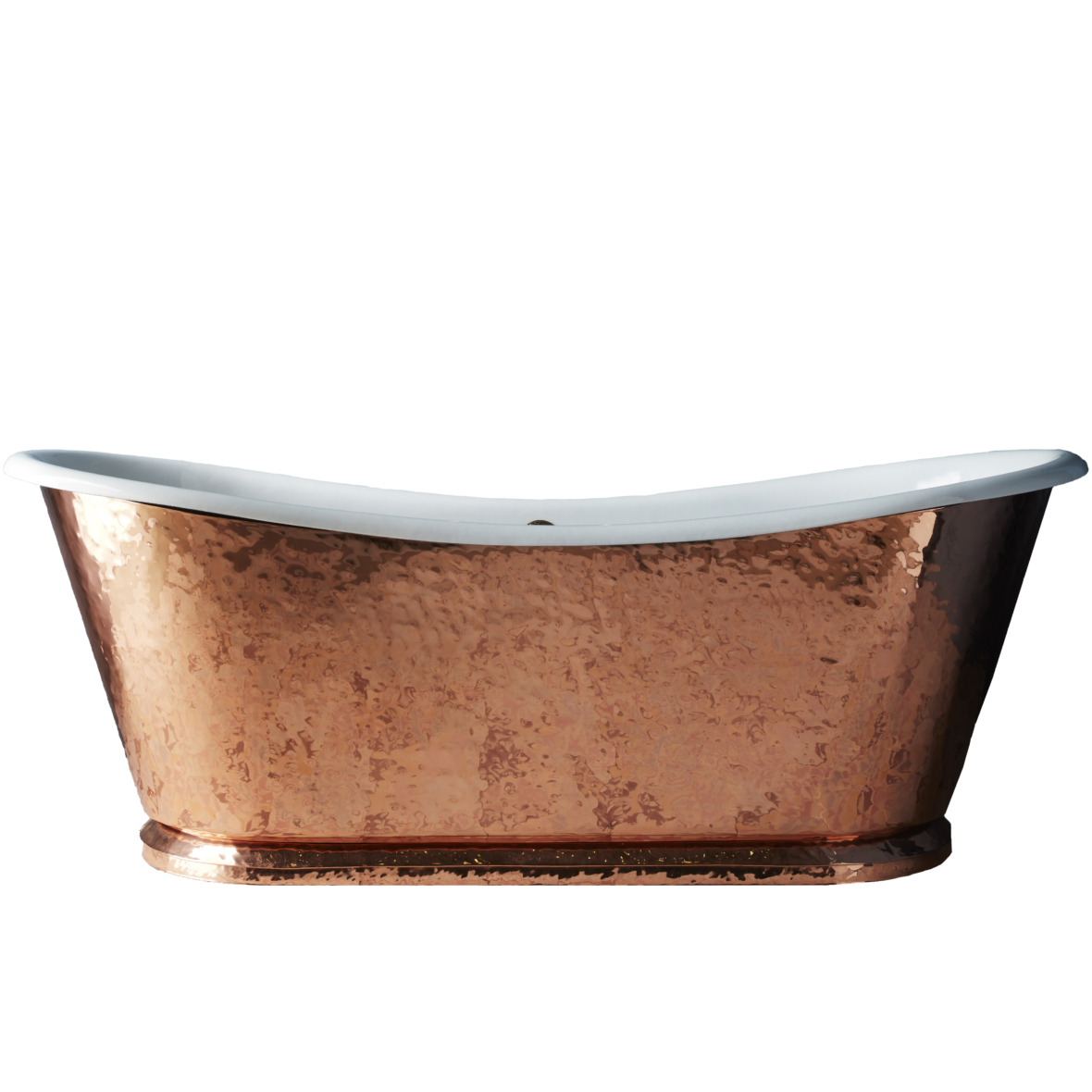 The Hammered Wye Copper Clad Cast Iron Bath - Drummonds Bathrooms