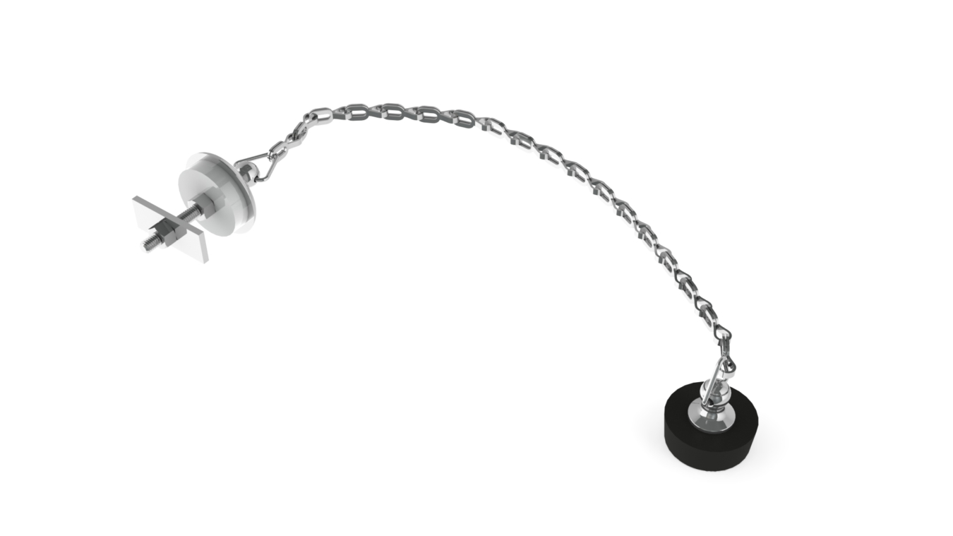 Basin Waste, Plug & Chain - Drummonds Bathrooms