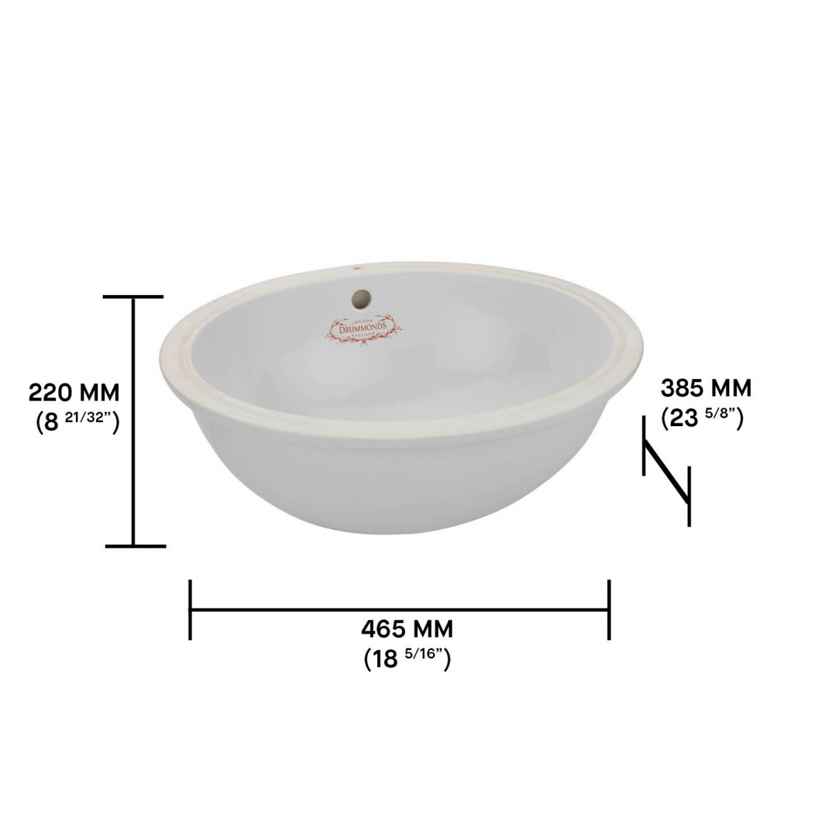 Moy Undermounted Basin - Drummonds Bathrooms