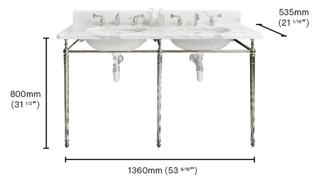 Double Locky Stand - Drummonds Bathrooms