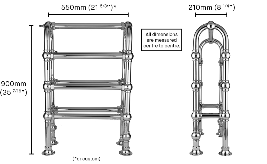 Luxury Freestanding Towel Rail | Drummonds Bathrooms