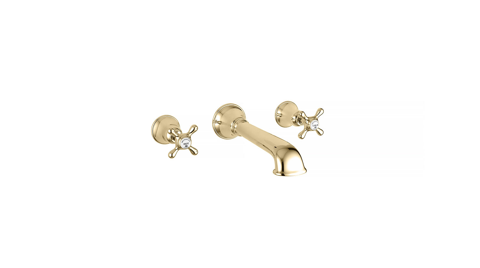 The Mull Wall Mounted 3-Hole Bath Mixer - Drummonds Bathrooms