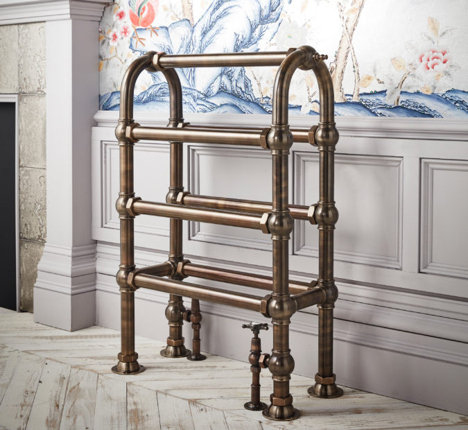 Luxury Freestanding Towel Rail - Drummonds Bathrooms
