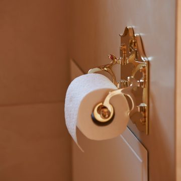 Loo Roll Holder With Backplate - Drummonds Bathrooms
