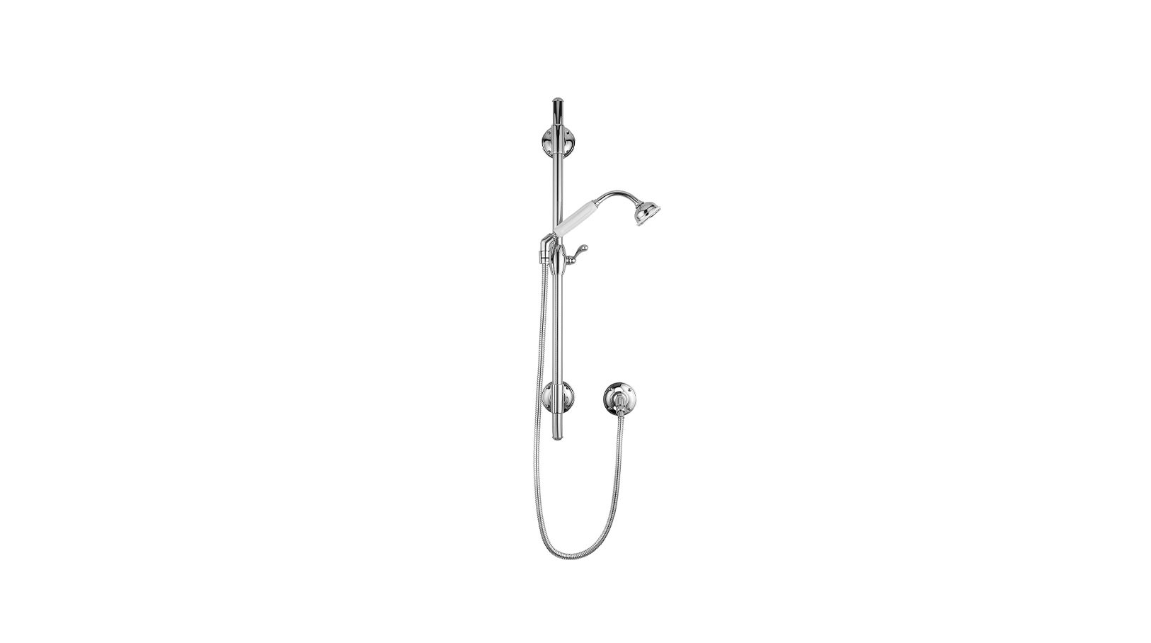 The Classic Hand Shower & Riser Bracket - Drummonds Bathrooms