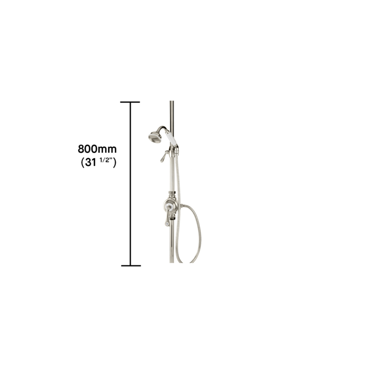 The Classic Hand Shower & Riser Bracket | Drummonds Bathrooms