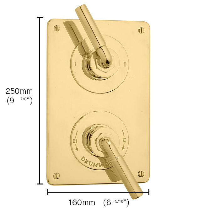 The Bestwood Lever Shower Plate Thermo & 2 Way | Drummonds Bathrooms