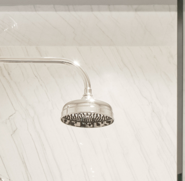 Small Shower Rose 200mm (8") - Easy Clean - Drummonds Bathrooms