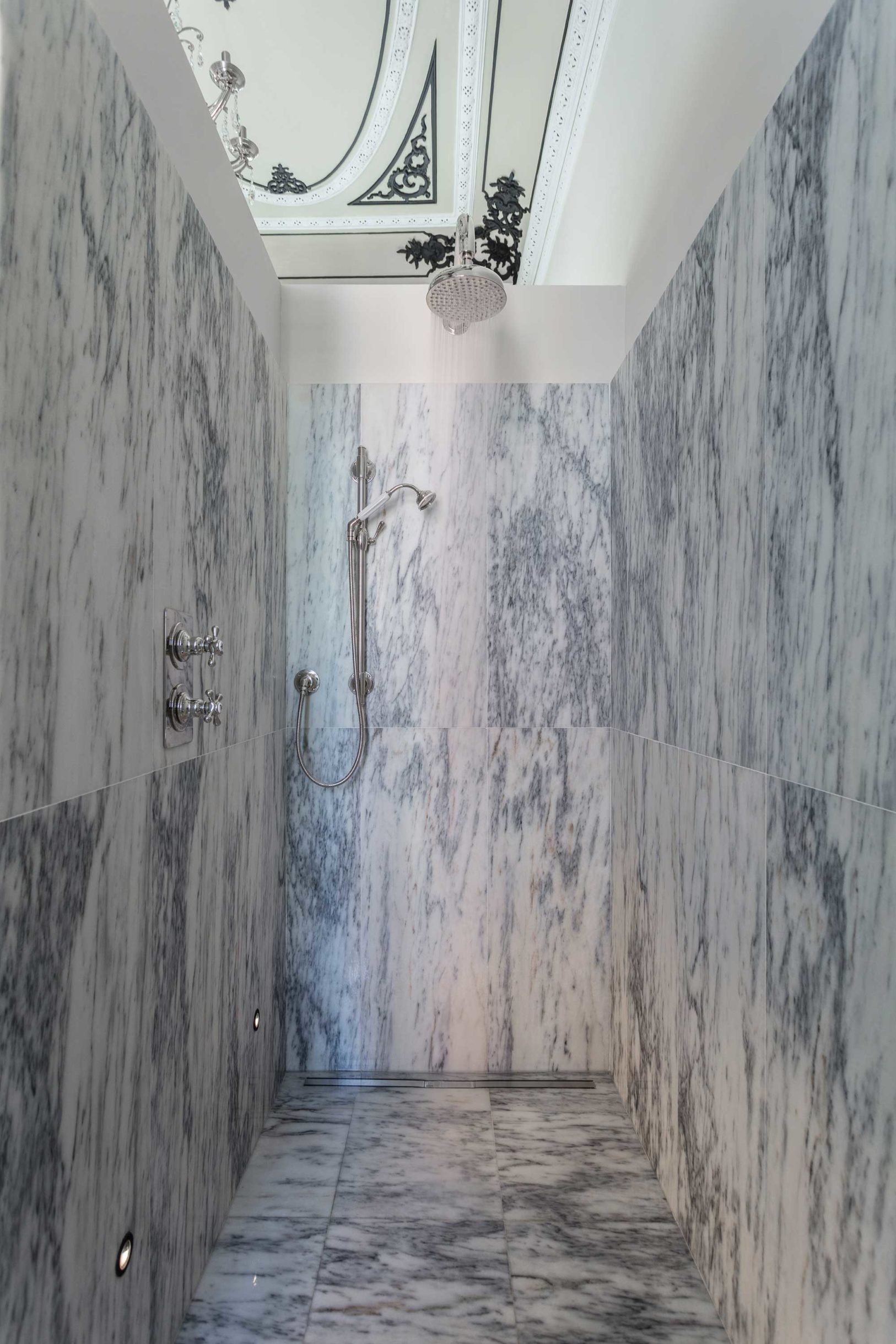 The Classic Hand Shower & Riser Bracket - Drummonds Bathrooms