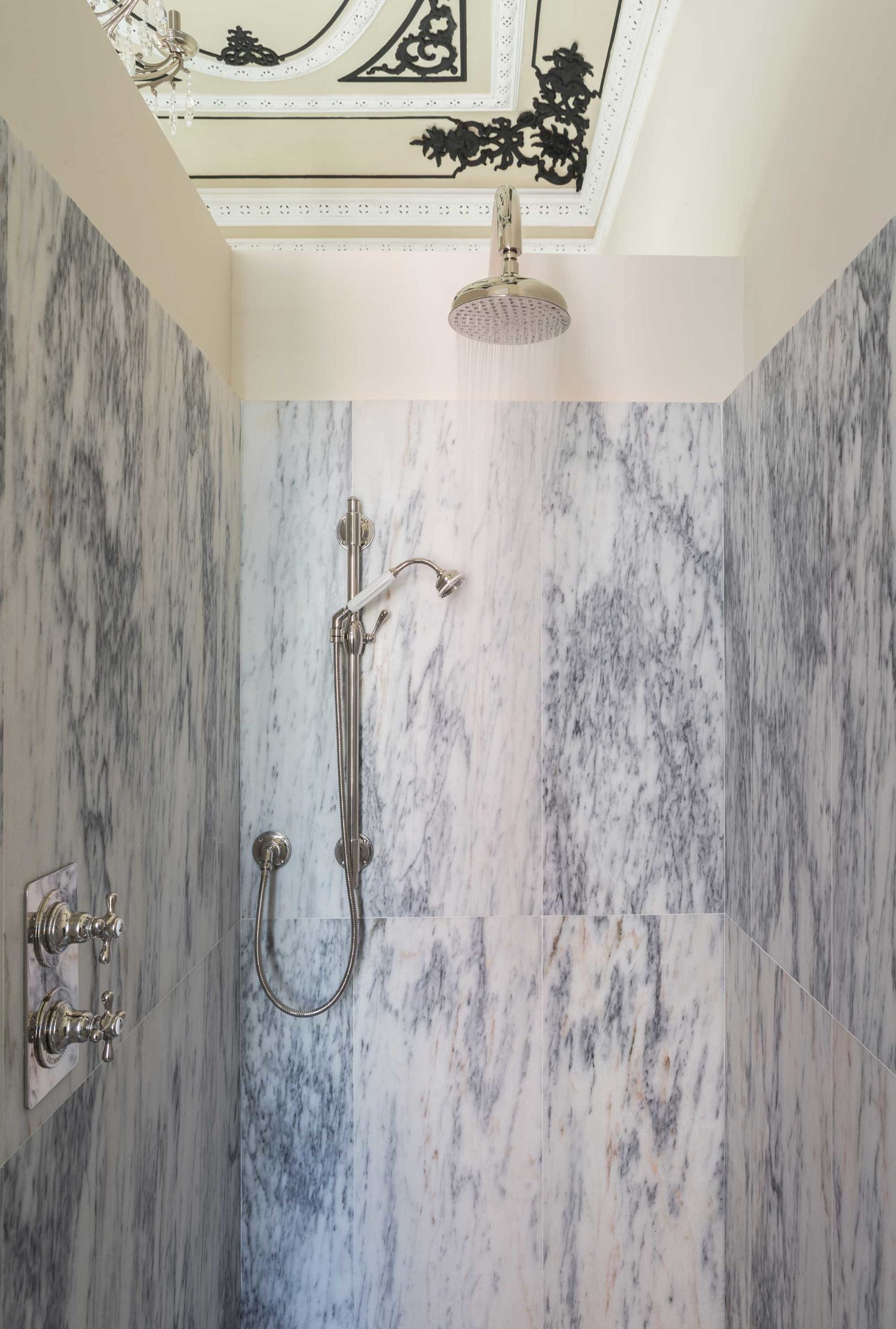 The Classic Hand Shower & Riser Bracket - Drummonds Bathrooms