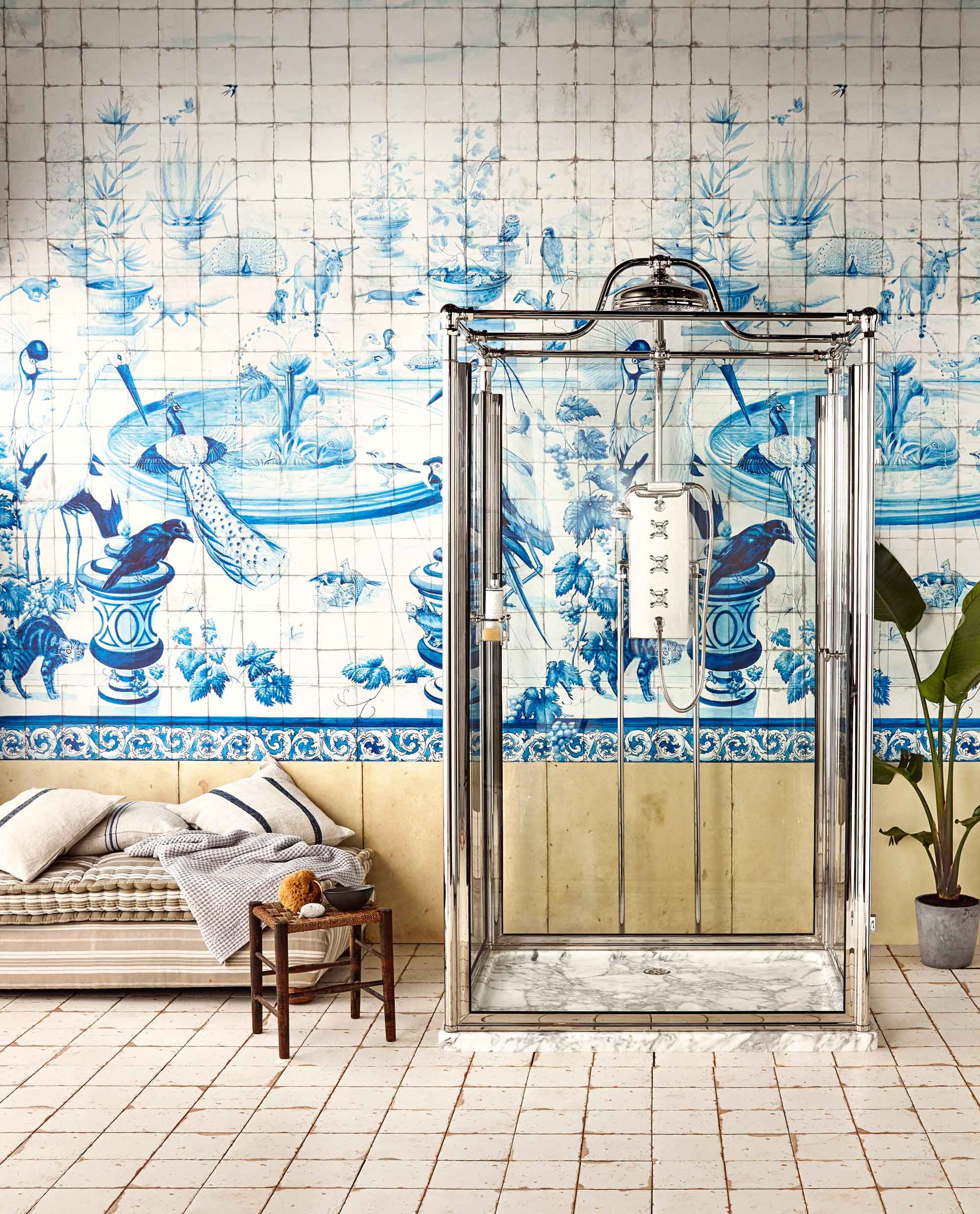 The Mersey Freestanding Shower - Drummonds Bathrooms