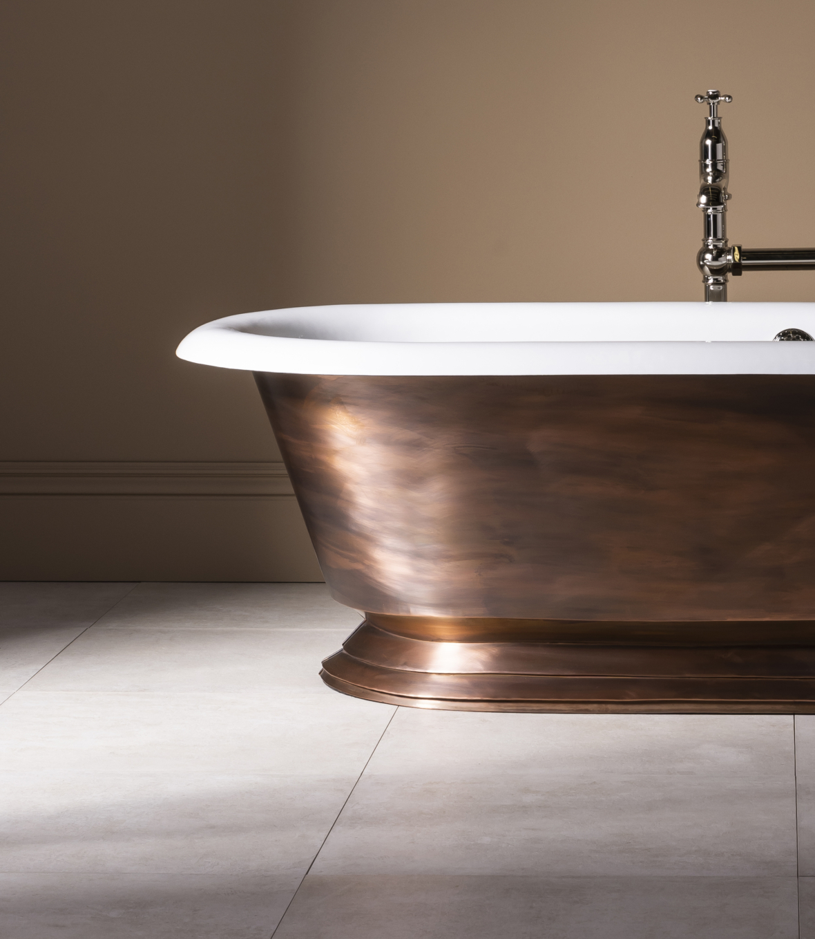 The Burnished Copper Tay Cast Iron Bath Tub - Drummonds Bathrooms