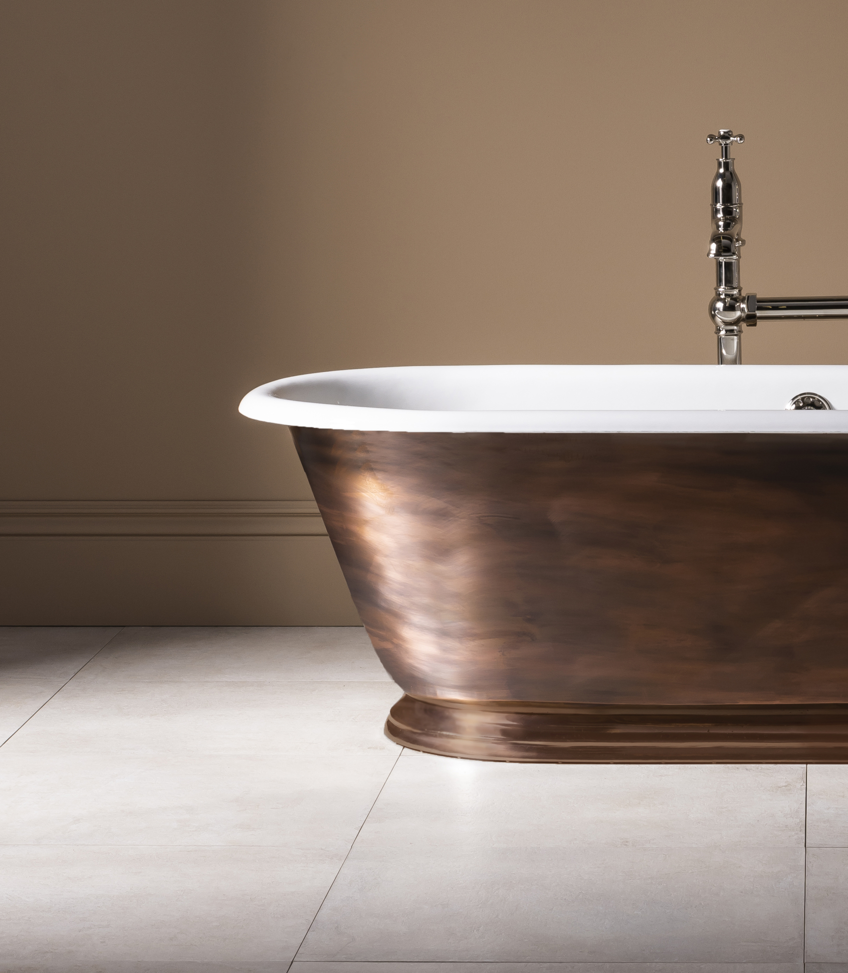 The Burnished Copper Tamar Bathtub - Drummonds Bathrooms
