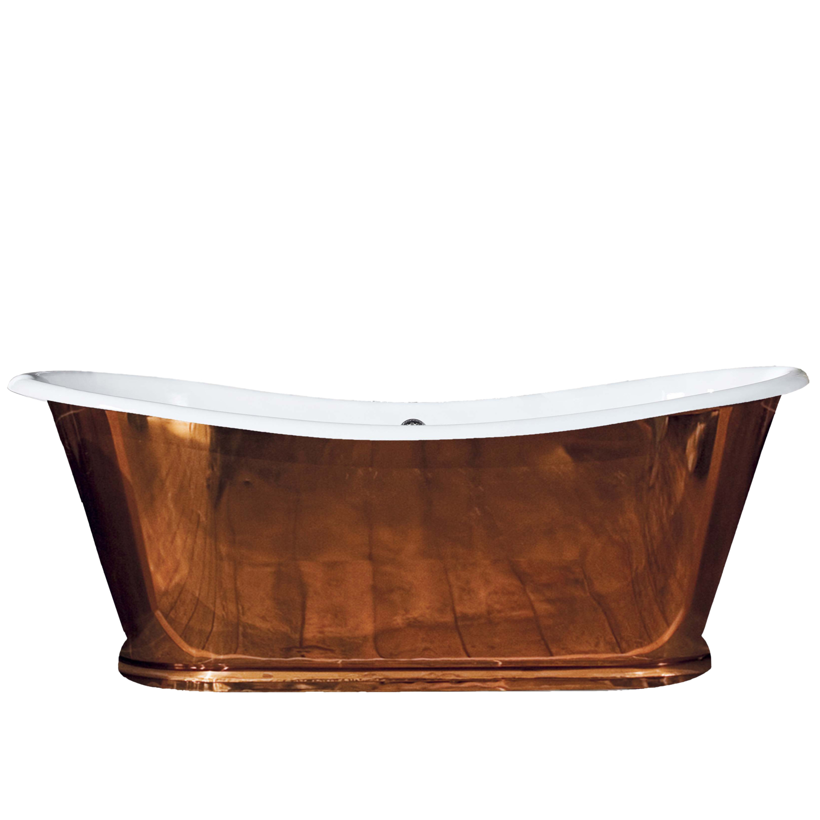The Wye Copper Clad Cast Iron Bateau Bath - Drummonds Bathrooms