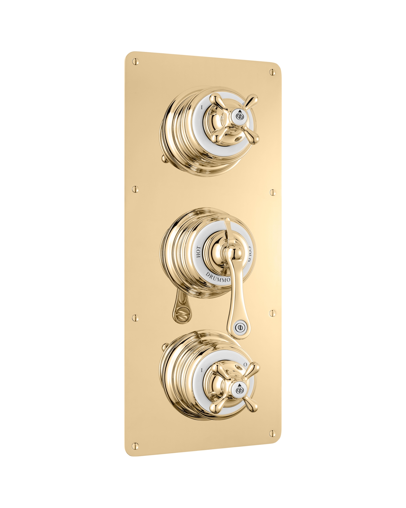 The Dalby Shower Plate Thermo & 2 x On/Off - Drummonds Bathrooms